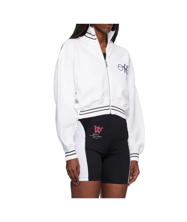 Off-White Logo-embroidered Striped Bomber Jacket