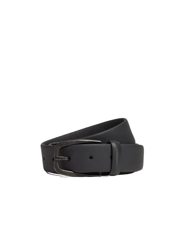 Zegna Classic Buckle Belt - Black