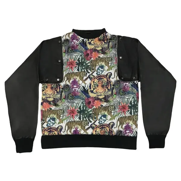 ZASTASTUDIO Multicolor Artwork Hybrid Sweatshirt - Black