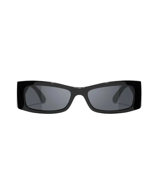 Chanel Rectangle Sunglasses - Black