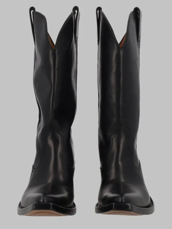 MAISON MARGIELA Western Heel-less Boots - Black