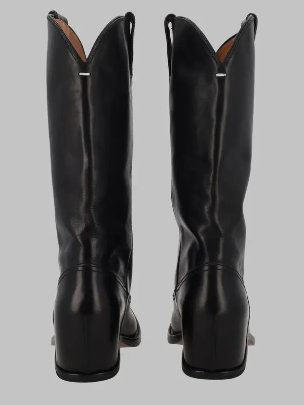 MAISON MARGIELA Western Heel-less Boots - Black