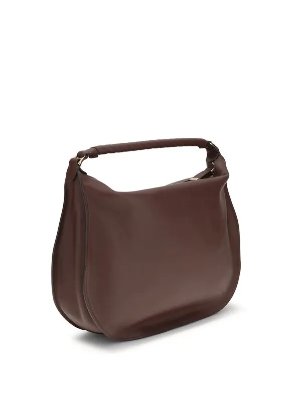 Chloé Marcie Leather Shoulder Bag - Brown