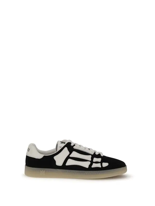 Amiri Pacific Bones Low Top Sneakers - Black