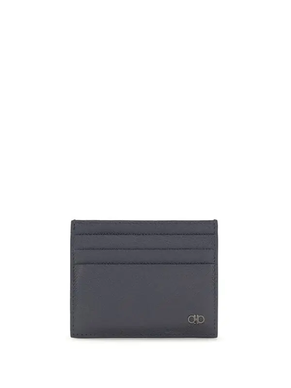 FERRAGAMO Gancini Card Holder - Blue