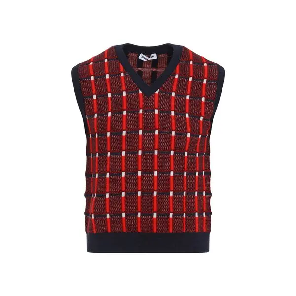 JIL SANDER Knitted Vest - Red