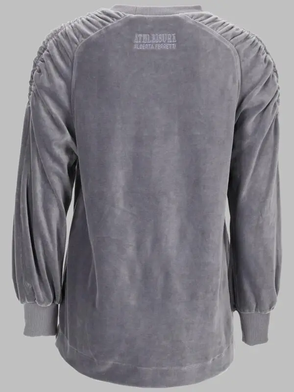 Alberta Ferretti Chenille Sweatshirt - Gray