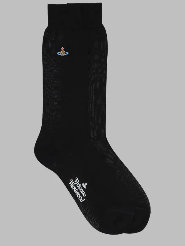 VIVIENNE WESTWOOD Logo Socks - Black