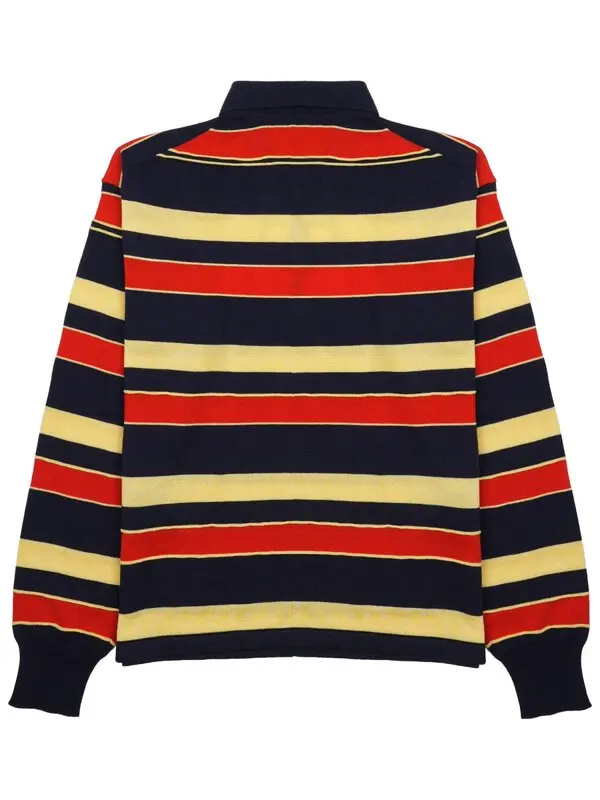 JW Anderson Striped Polo Shirt - Blue