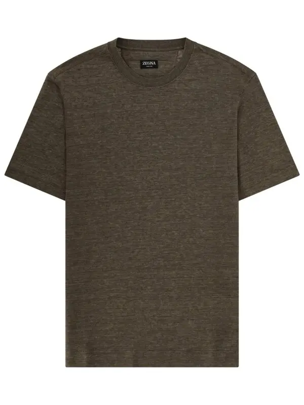 Zegna T-shirt Oasi In Lino