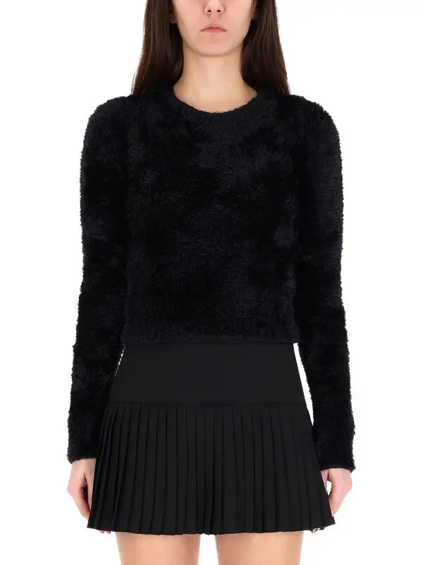 MARINE SERRE Wild Fluffy Jersey - Black