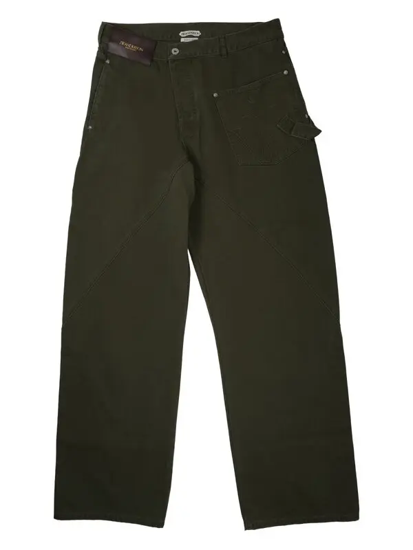 JW Anderson Twisted Workwear Jeans - Green