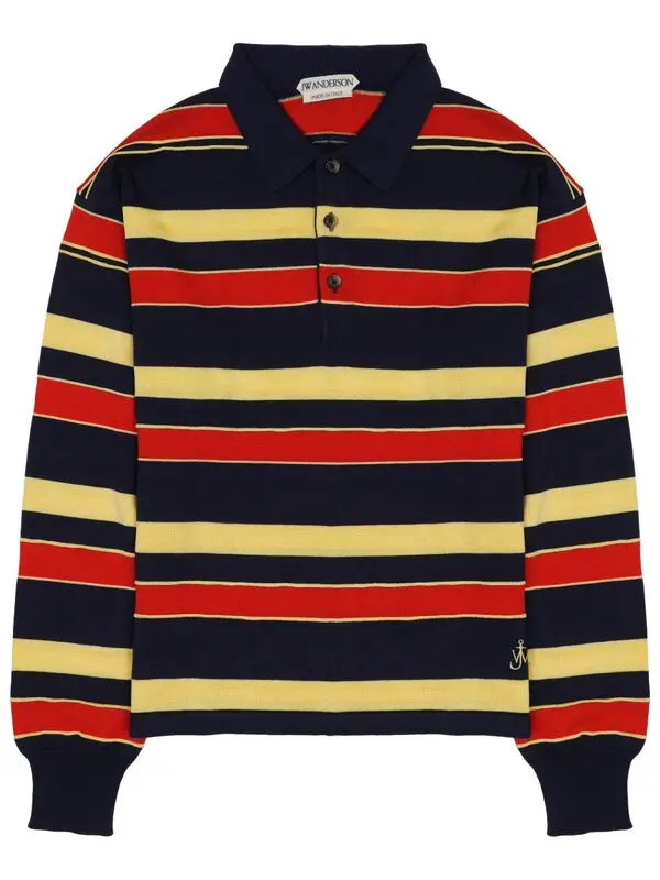 JW Anderson Polo Rugby In Cotone - Multicolor