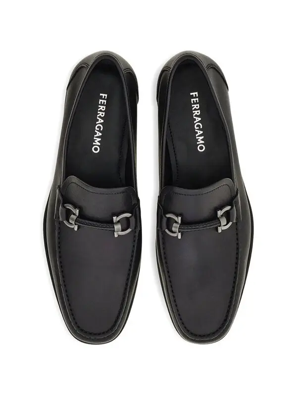 FERRAGAMO Supreme Gancini Ornament Loafers