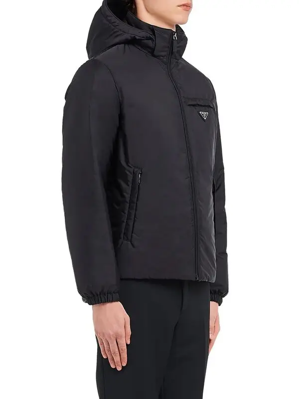 Prada Re-nylon Puffer Jacket With Detachable Hood