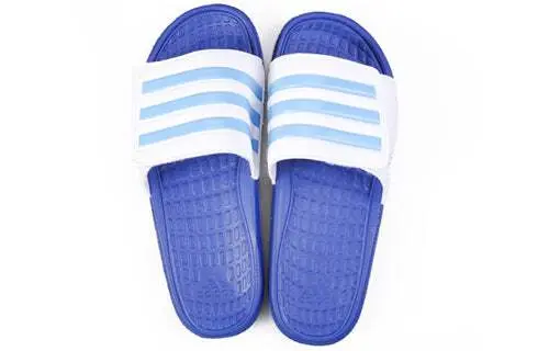 Adidas Velcro Blue White Slippers