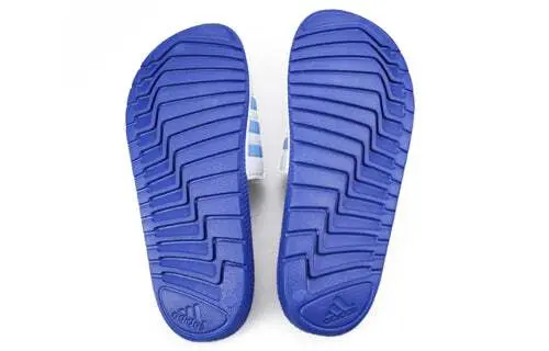 Adidas Velcro Blue White Slippers