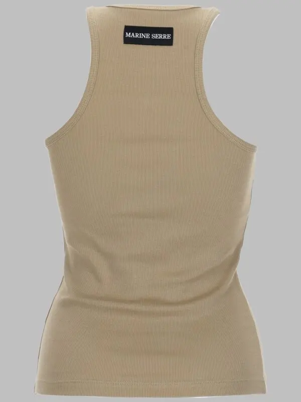 MARINE SERRE Slim Fit Cotton Elastane Top