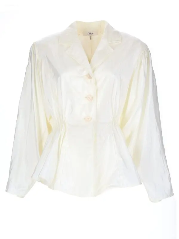 Chloé Silk Blend Top - Cream