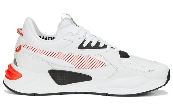 PUMA Rs-z Lth Low Top Sneakers - White/red