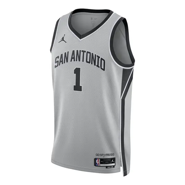 Nike Dri-fit Nba Victor Wembanyama San Antonio Spurs Statement Edition Swingman Jersey - Flat Silver