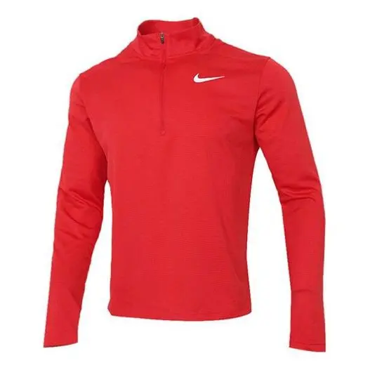 Nike Pullover With Stand Collar And Long Sleeves