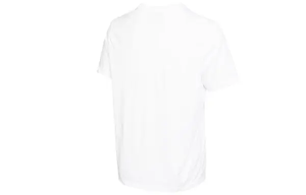 Nike Just Do It Alphabet Printing Round Neck Short Sleeve White - Multi-color
