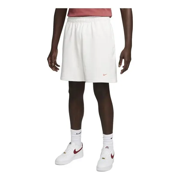 Nike Solo Swoosh French Terry Shorts - White