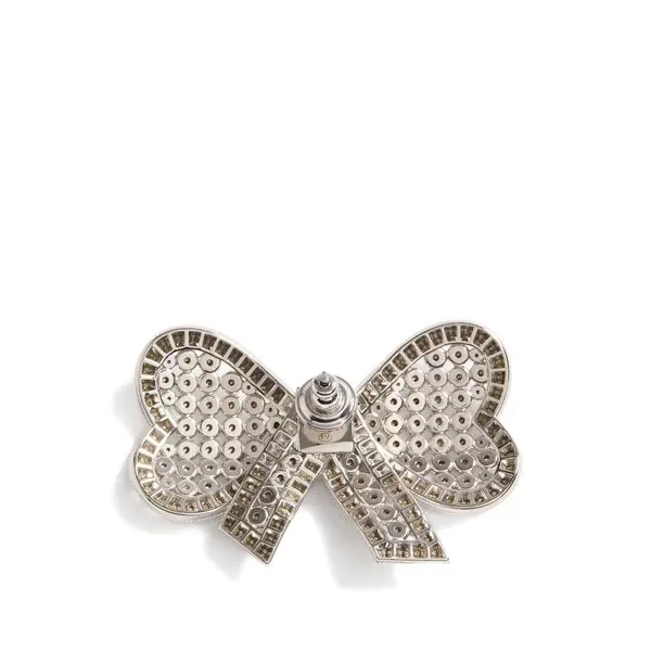 Valentino Garavani Tone Crystal Embellished Bow Earrings