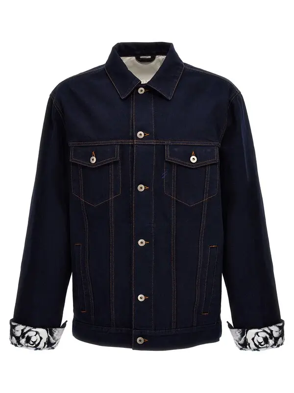 Burberry Indigo Cotton Denim Jacket - Blue