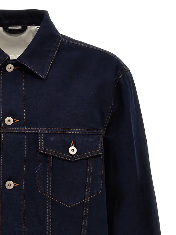 Burberry Indigo Cotton Denim Jacket - Blue