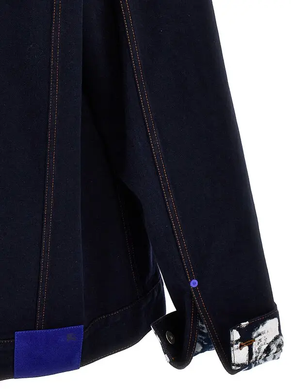 Burberry Indigo Cotton Denim Jacket - Blue