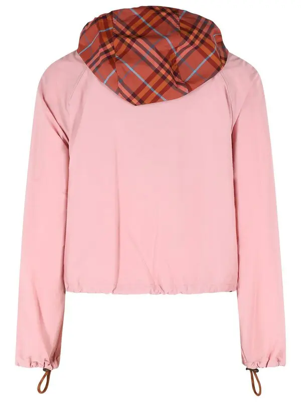 Burberry Cropped Hooded Jacket - Pink