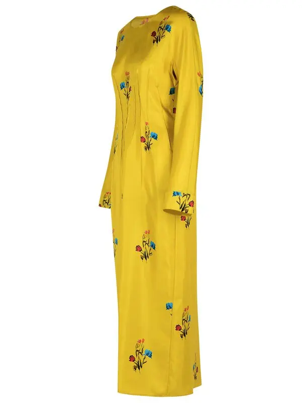 Marni Silk Floral Print Dress