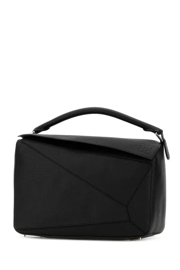 Loewe Leather Large Puzzle Handbag - Black