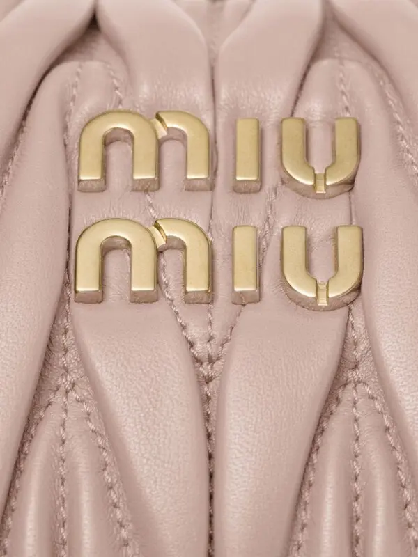 Miu Miu Wander Matelassé Nappa Leather Small Hobo Bag - Multicolor