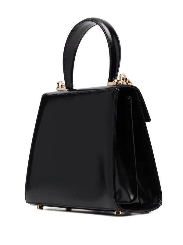 FERRAGAMO Iconic Small Top Handle Bag - Black