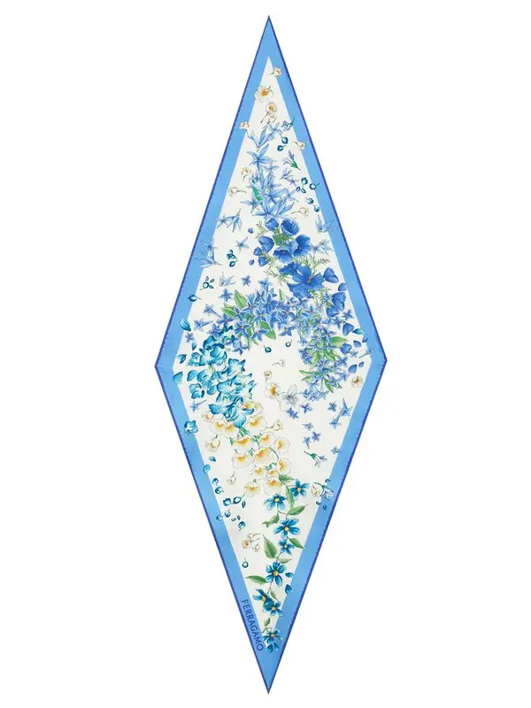 FERRAGAMO Silk Foulard - Blue