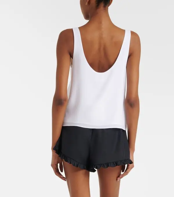 Hunza G Frill Cotton Poplin Shorts - Black