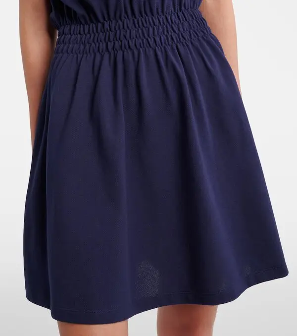 Versace Greca Cotton Pique Polo Dress
