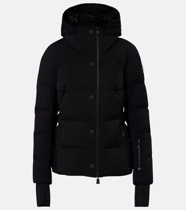 Moncler Guyane Hooded Down Ski Jacket - Black