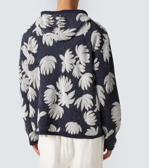 Commas Name Jacquard Terry Hoodie