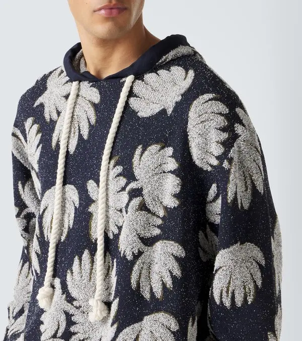 Commas Name Jacquard Terry Hoodie