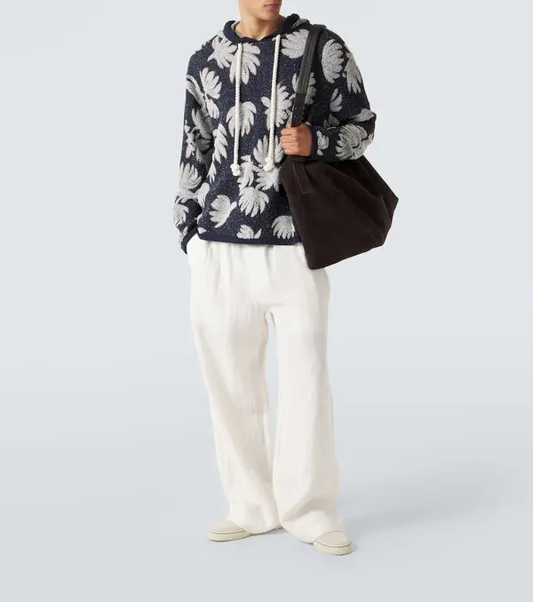 Commas Name Jacquard Terry Hoodie
