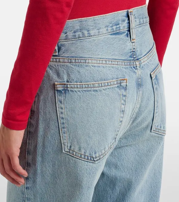 FRAME Bow Barrel-leg Jeans