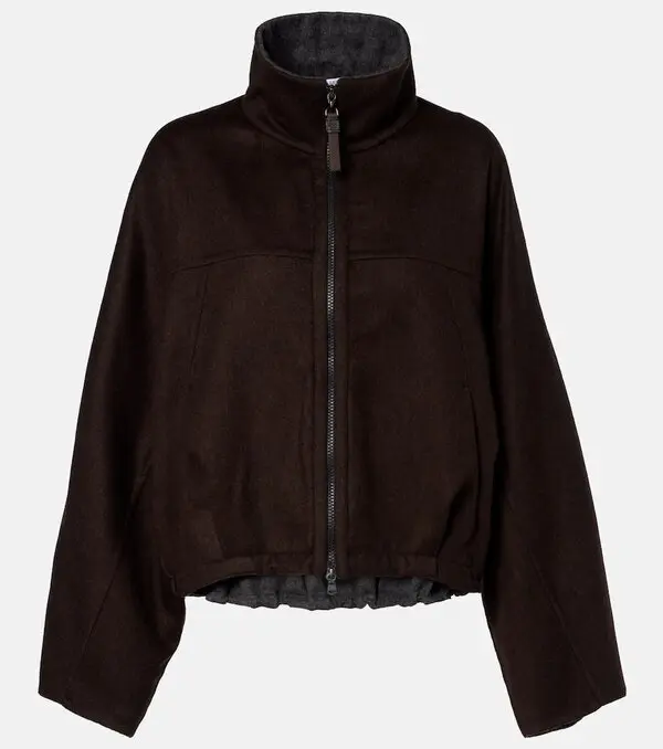 Brunello Cucinelli Monili Virgin Wool Zip-up Jacket
