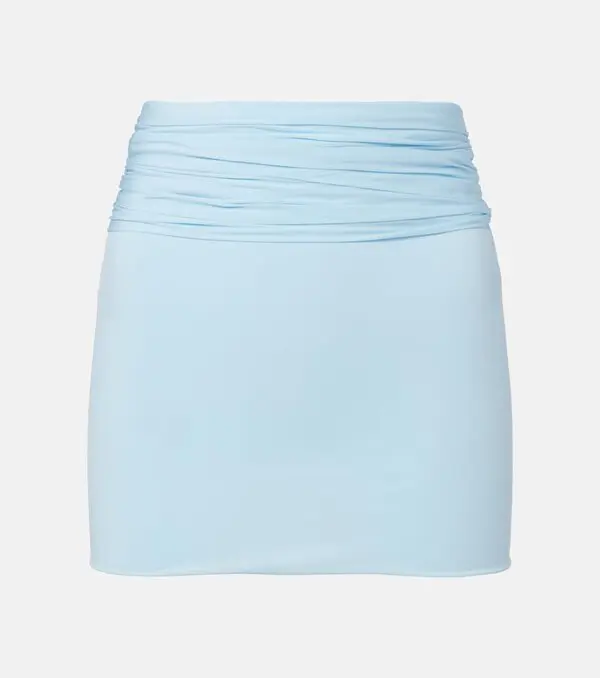Wardrobe.NYC Ruched Mini Skirt