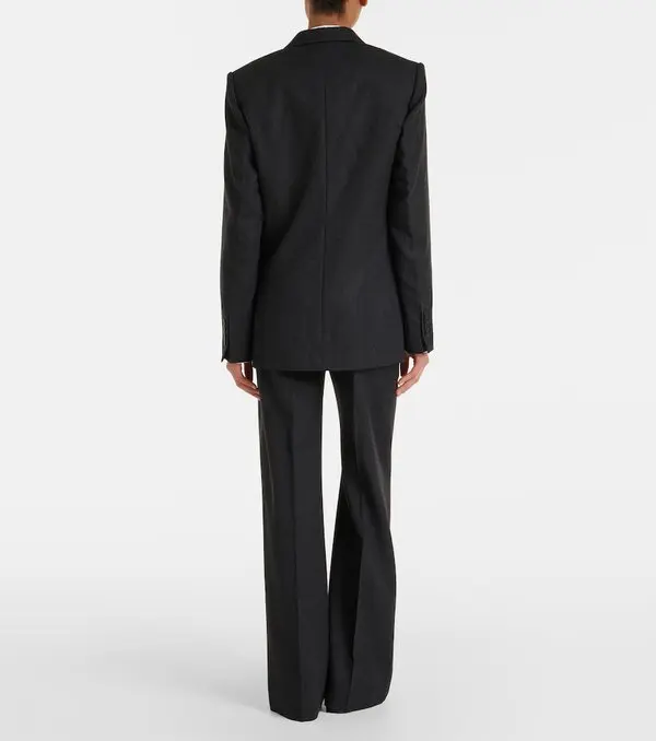 Victoria Beckham Alina Virgin Wool Flared Pants