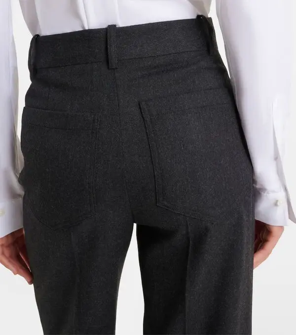 Victoria Beckham Alina Virgin Wool Flared Pants