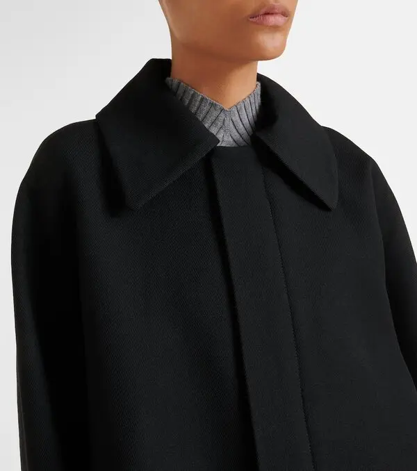 Victoria Beckham Arden Virgin Wool Gabardine Blouson Jacket